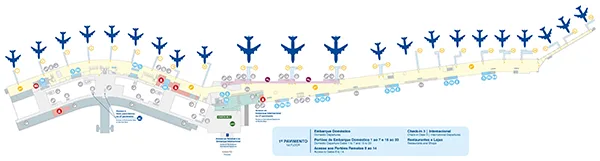 Mapa do Aeroporto - Aeroporto Confins | BH Airport